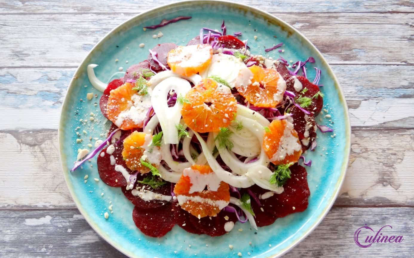 Rode Biet, Venkel en Rode Koolsalade | Culinea.nl;