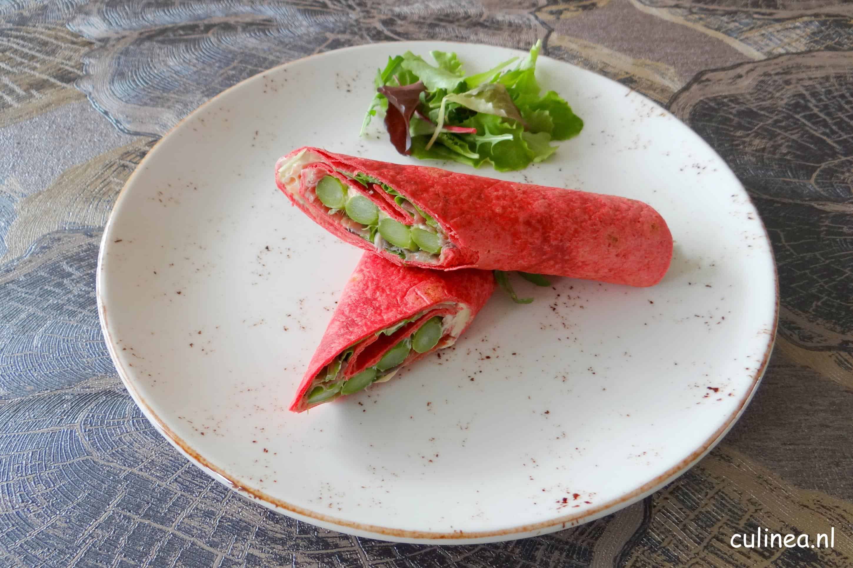 Rode biet wraps met groene asperges en Prosciutto 9 (Copy) - Culinea.nl;