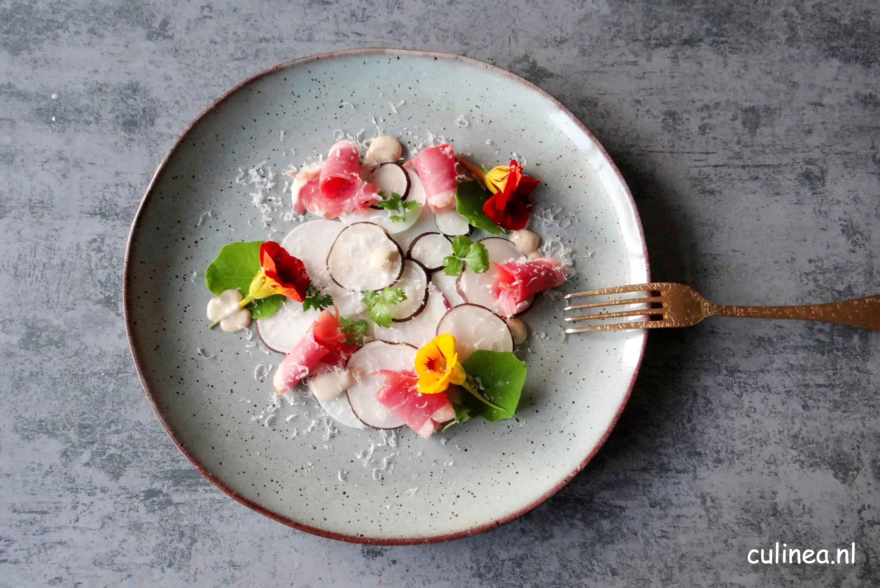 Salade met koolrabi, rammenas en gerookte eendenborst 6 (Copy ... Salade met koolrabi, rammenas en gerookte eendenborst 6 (Copy ...