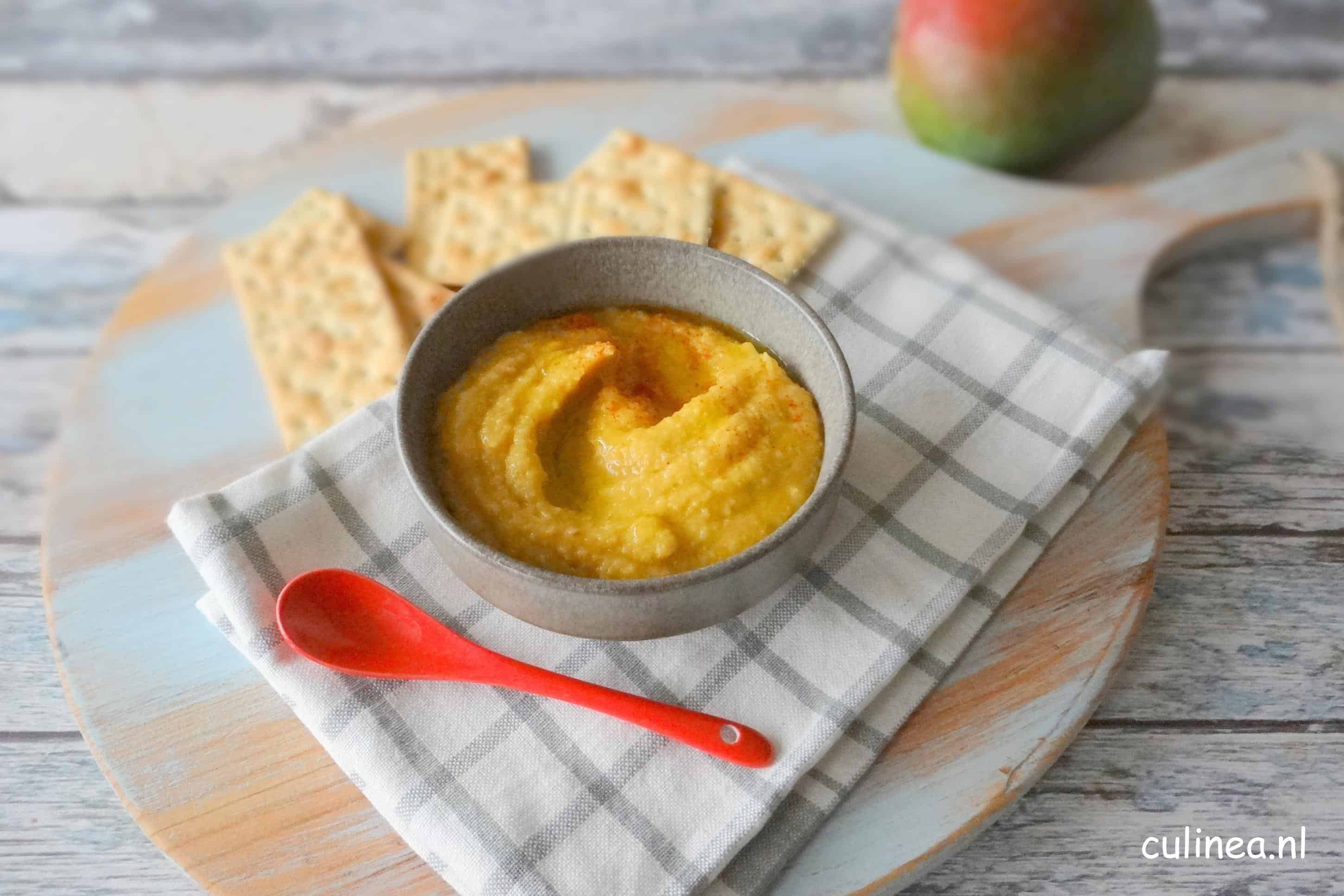 Mango Hummus | Culinea.nl;