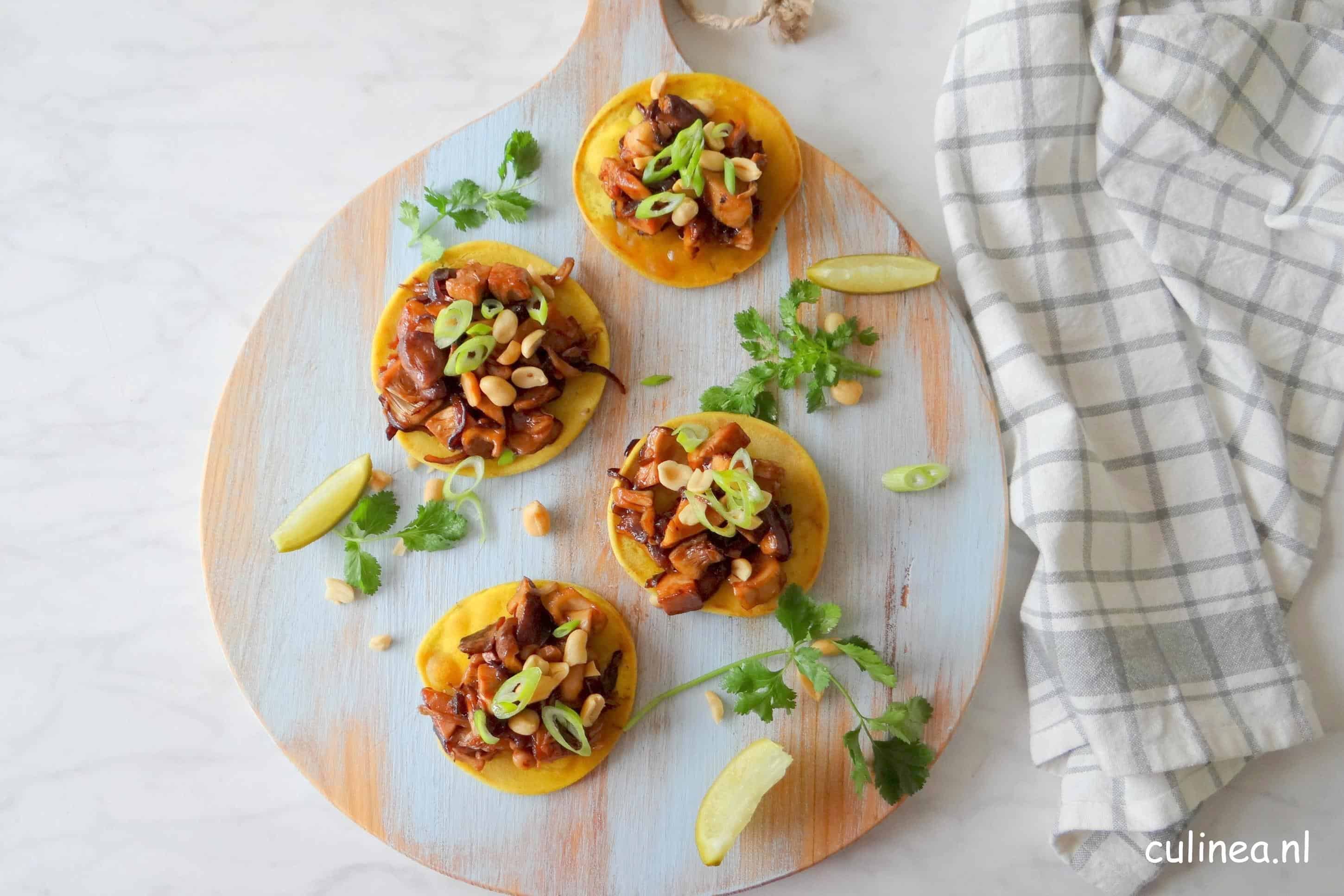 Mini roti met Oosters jackfruit | Culinea.nl;