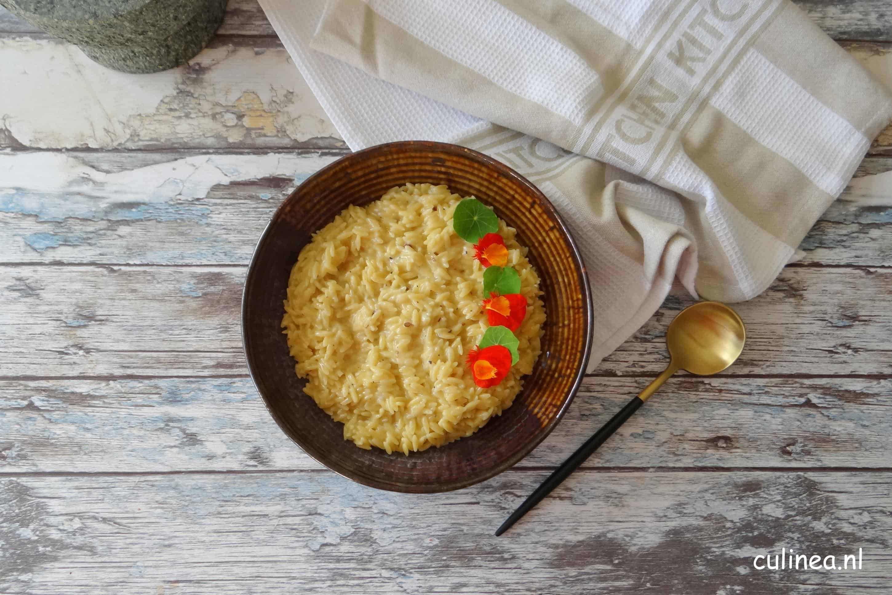 Orzotto Cacio e Pepe | Culinea.nl;