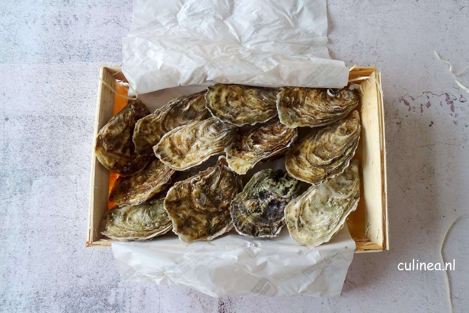 Oesters met 4 verschillende dressings | Culinea.nl;