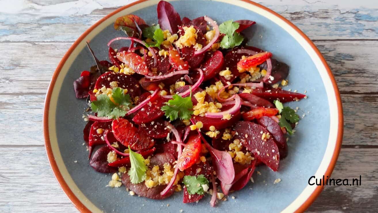 Heel veel heerlijke rode biet recepten Rode salade - Culinea.nl;