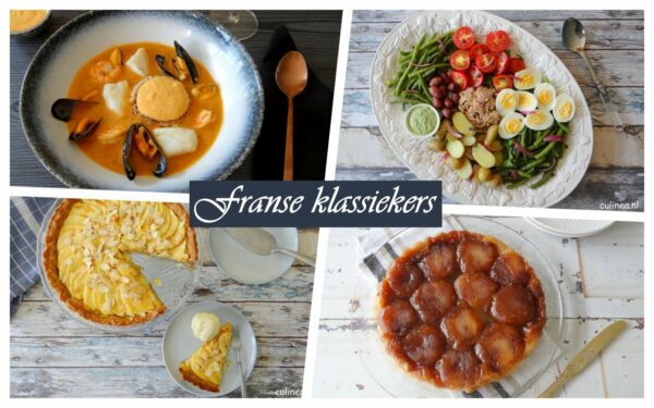 Franse gerechten die je proberen moet collage - Culinea.nl;