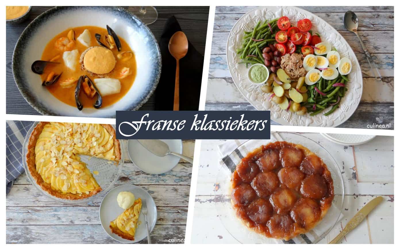 Franse gerechten die je proberen moet collage - Culinea.nl;